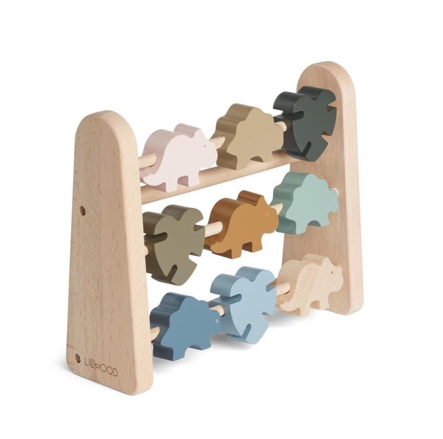 Liewood Astrid Abacus - Dino Multi Mix – Dapper Mr Bear