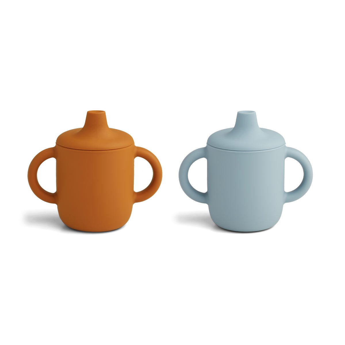 Liewood Neil Sippy Cup 2 Pack - Mustard/Sea Blue Mix – Dapper Mr Bear
